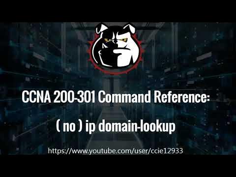 (no) ip domain lookup: A CCNA 200-301 Video Command Reference - YouTube