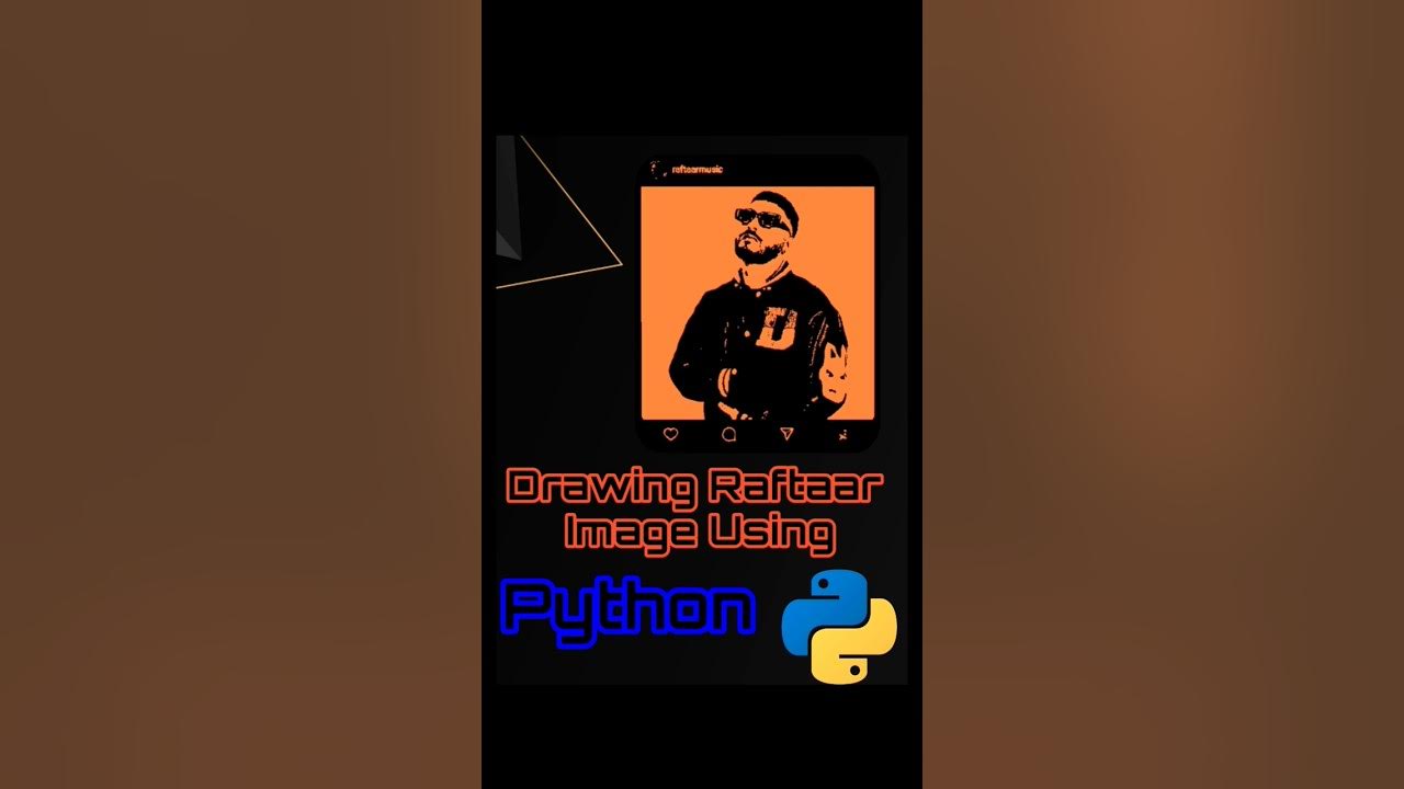 Drawing Raftaarmusic Image Using Python Sketchpy Python Programming Raftaar Drawing Shorts