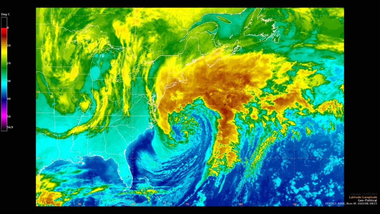 02/08/16 - W Atlantic Hurricane Force Low Pressure System - YouTube