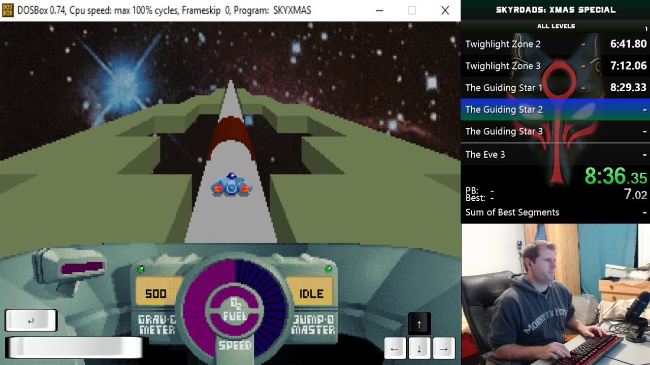 SkyRoads: Xmas Special - Speedrun - All Levels - 1:08:25 - YouTube