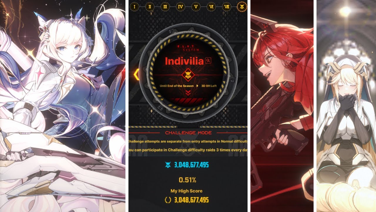 3.05B Total Damage! Solo Raid Vs Indivilia | NIKKE: Goddess of Victory ...