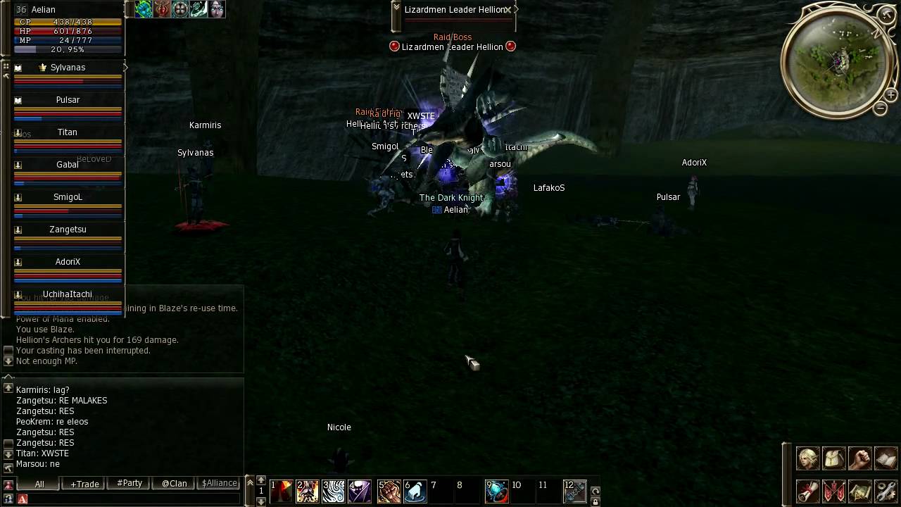 L2 Azrama - Raiding: Lizardmen Leader Hellion - Sat. 19/12/09 - YouTube
