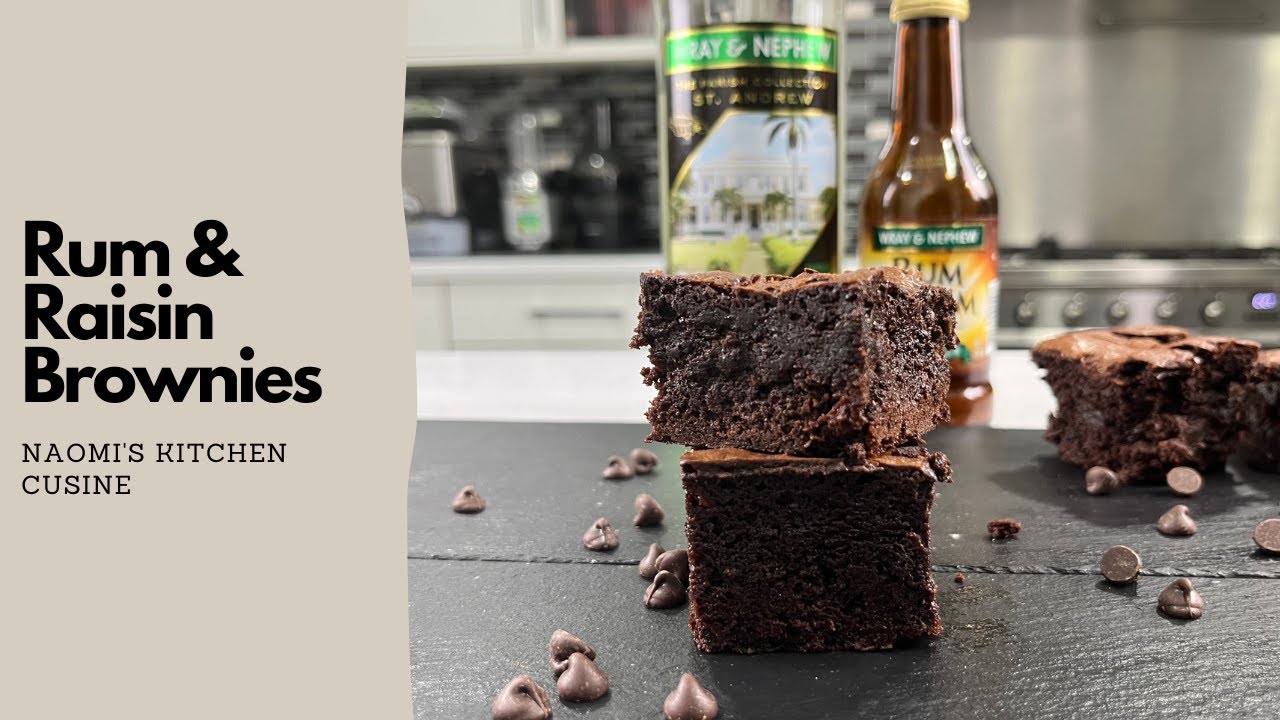The Best Rum & Raisin Brownies | Quick and Easy Brownie Recipe | Naomi ...