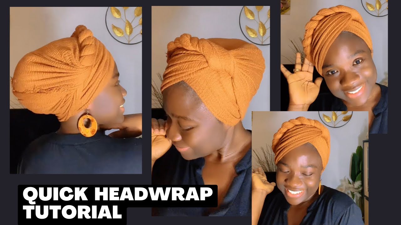 Easy Headwrap Tutorial/ Turban #tutorial #trend #easytutorial #headwrap - YouTube