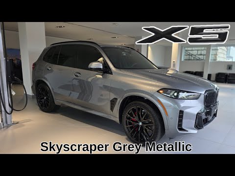 NEW ARRIVAL! 2025 BMW X5 xDrive40i Skyscraper Grey Metallic on Black M ...