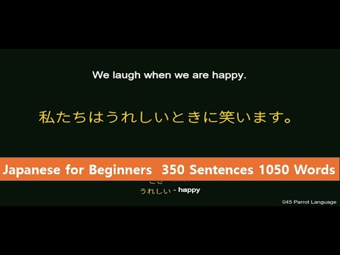 Japanese Conversation for Beginners – 350 Sentences & 1050 Words | JLPT ...