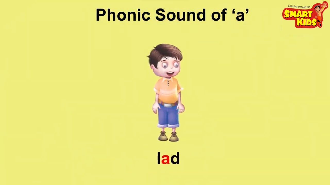 phonic sound 'A' | 'ab', 'ad', 'an', 'at' sound | Fun and Learn - YouTube
