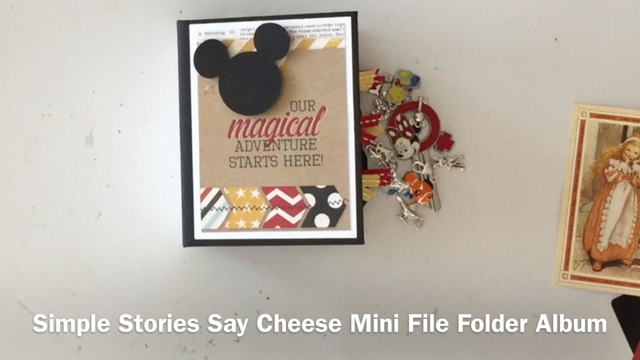 Simple Stories Say Cheese Mini File Folder Album - YouTube
