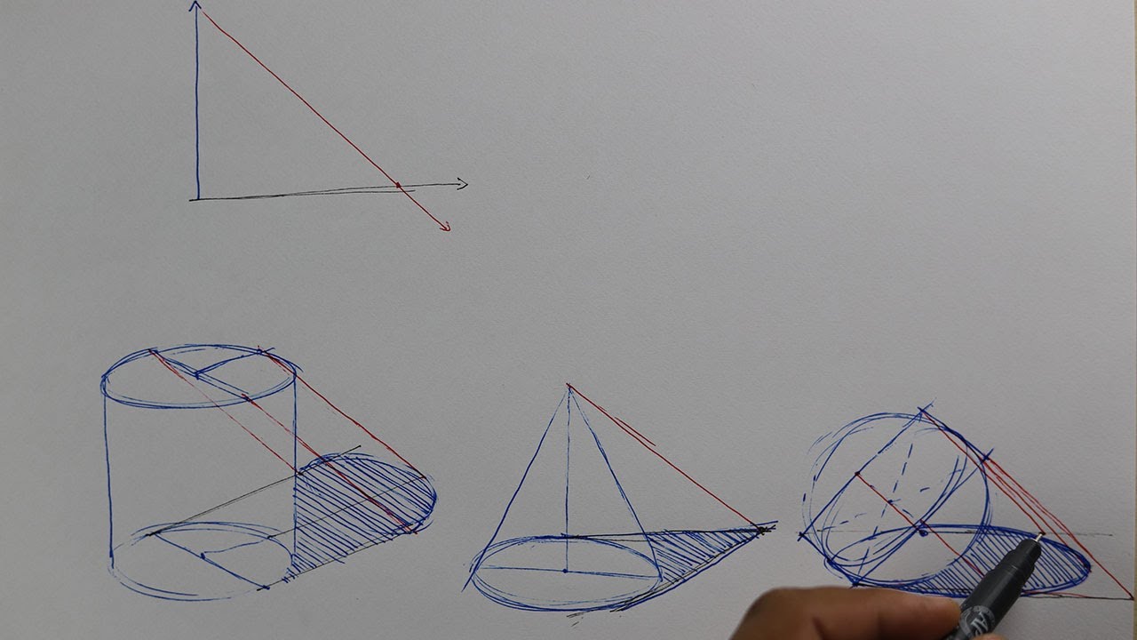 How to shade shadow of basic form for beginner / drawing / #01 - YouTube