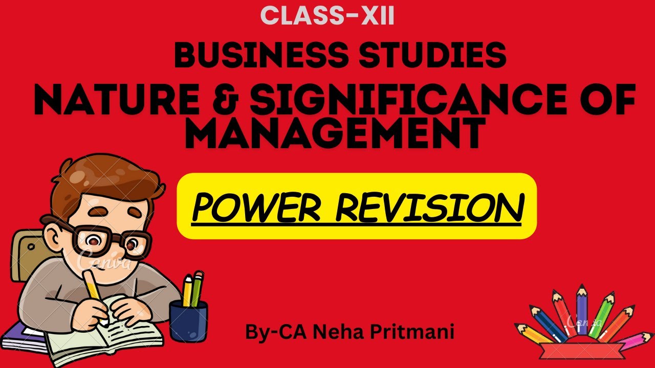 Class XII Business Studies Chapter 1 Nature and Significance of ...