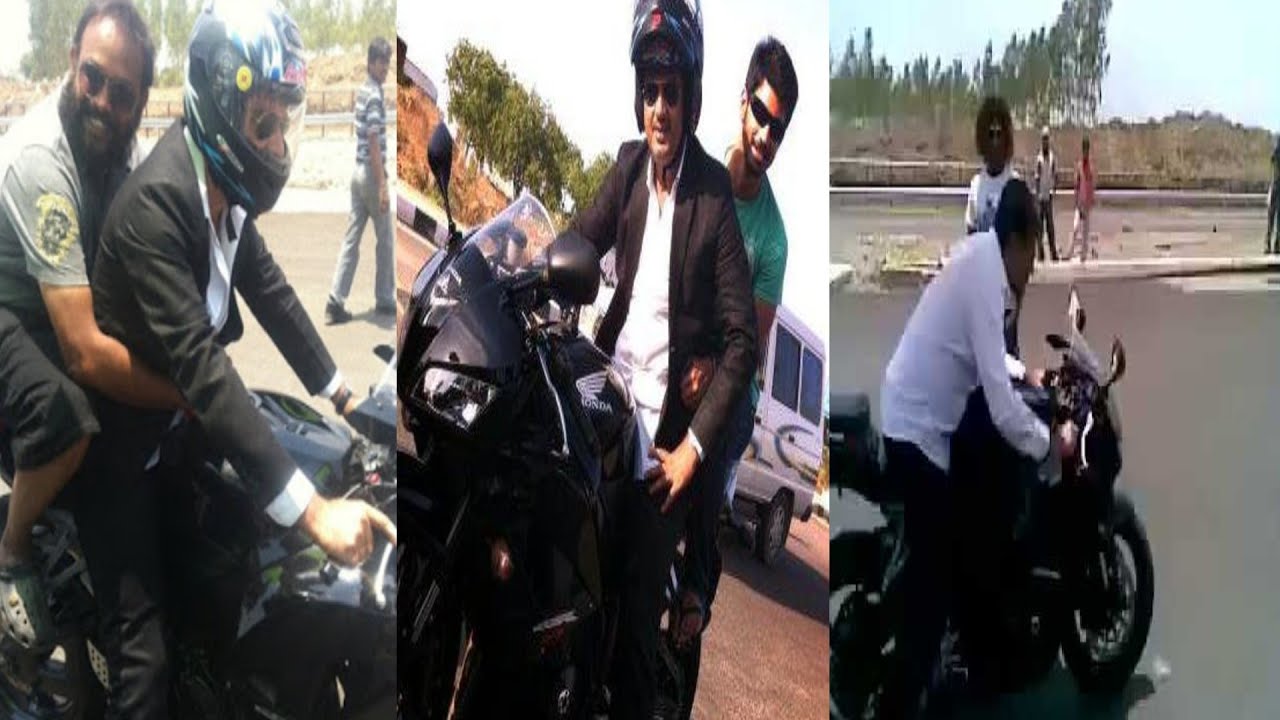 Thala Ajith Bike Stunts | Mangatha Shooting Spot Video - YouTube