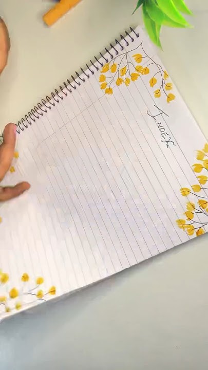 EASIEST Index page design ideas for beginners 🌸 assignment front page ...