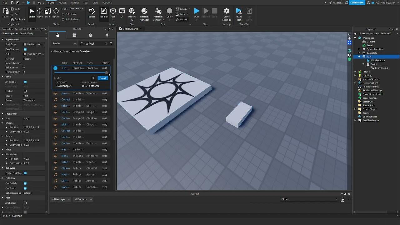 Roblox Studio | Eventblocks Plugin | Sound - YouTube