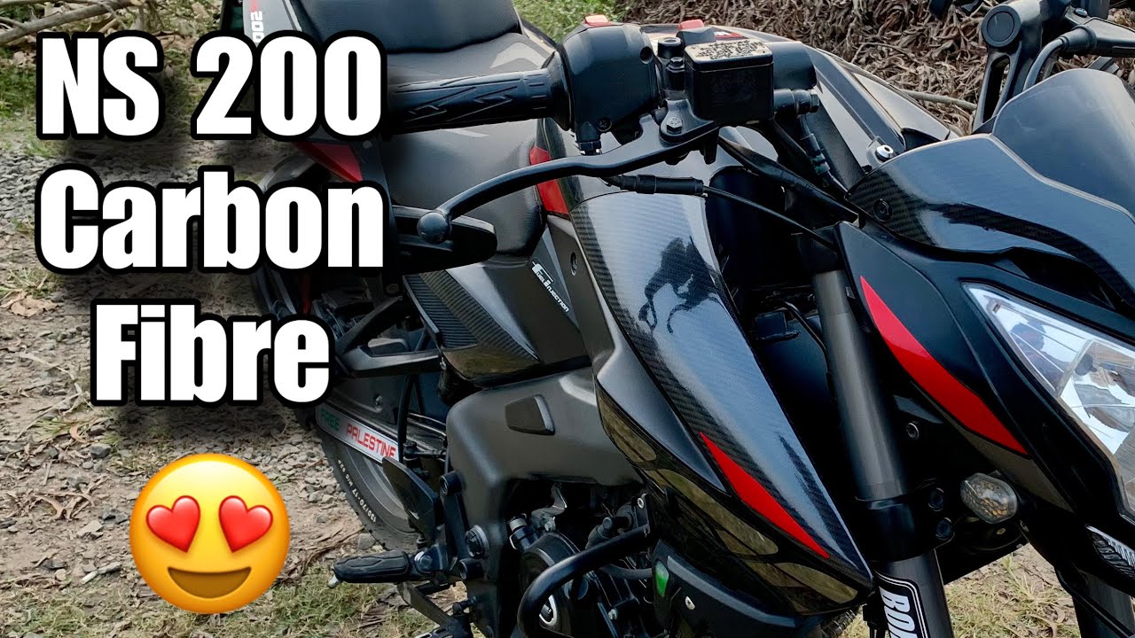 NS 200 Carbon Fibre Modification | Bike Wrap - YouTube