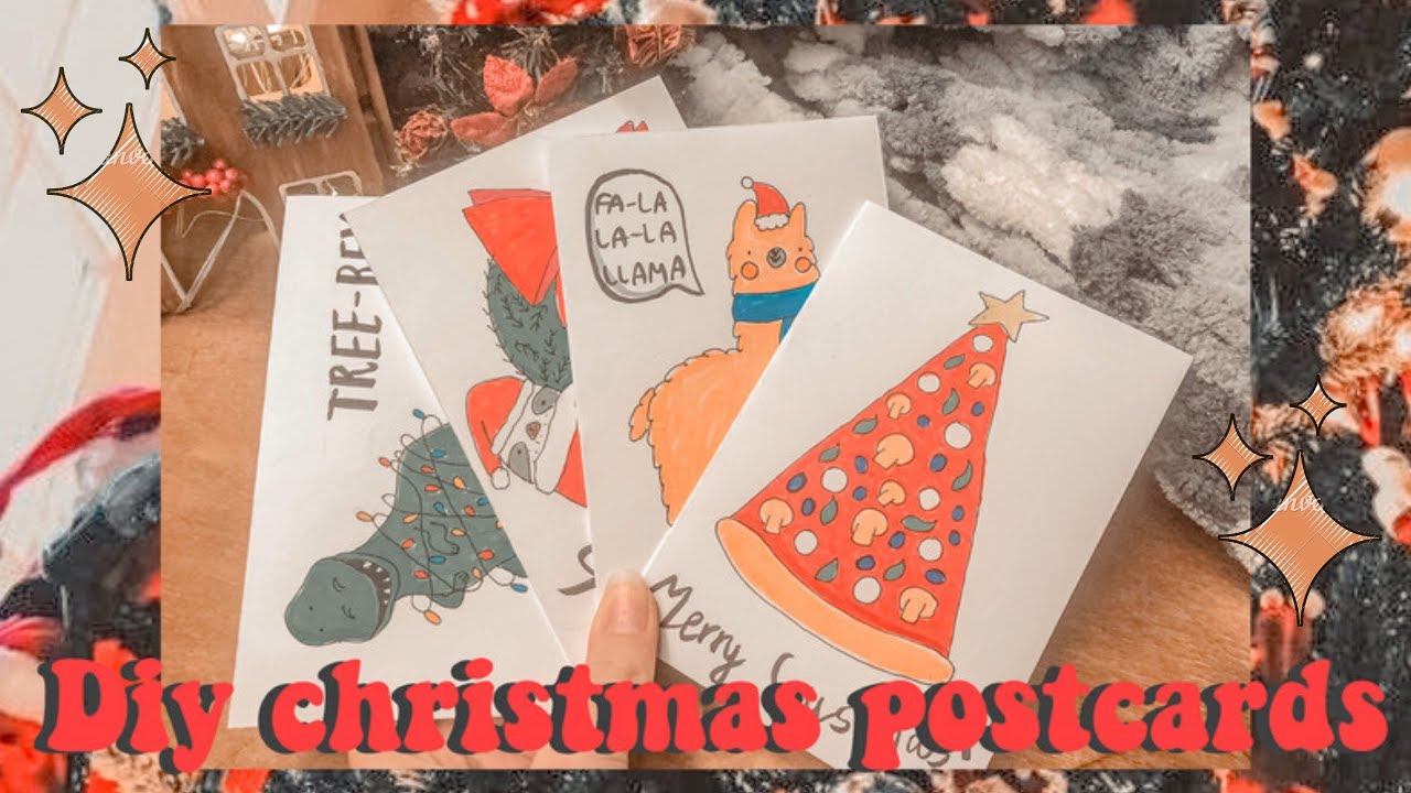 DIY НОВОГОДНИЕ ОТКРЫТКИ🎄| DIY CHRISTMAS POSTCARDS | Новогодние открытки ...