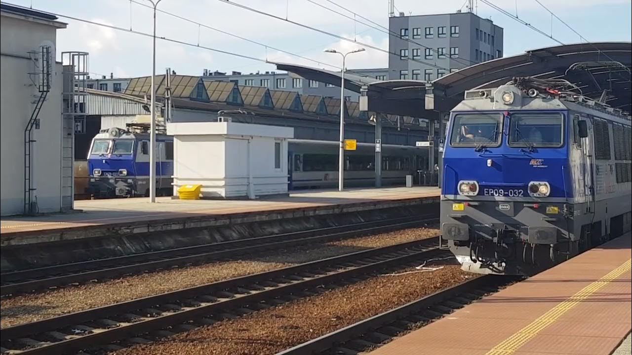 Start. Wyścig dwóch lokomotyw #EP09 023/032 z #Katowice do #Kraków i #warszawa. - YouTube