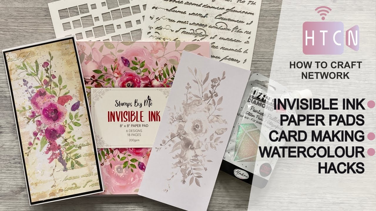 HOW TO - INVISIBLE INK PAPER PADS - WATERCOLOUR HACKS - CARD CRAFTING ...