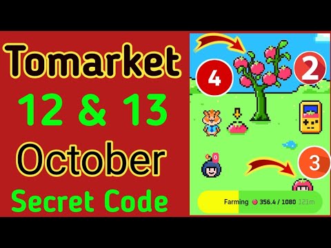 Tomarket🍅 Air Drop 12 October Secret Code | tomarket 12 october combo ...