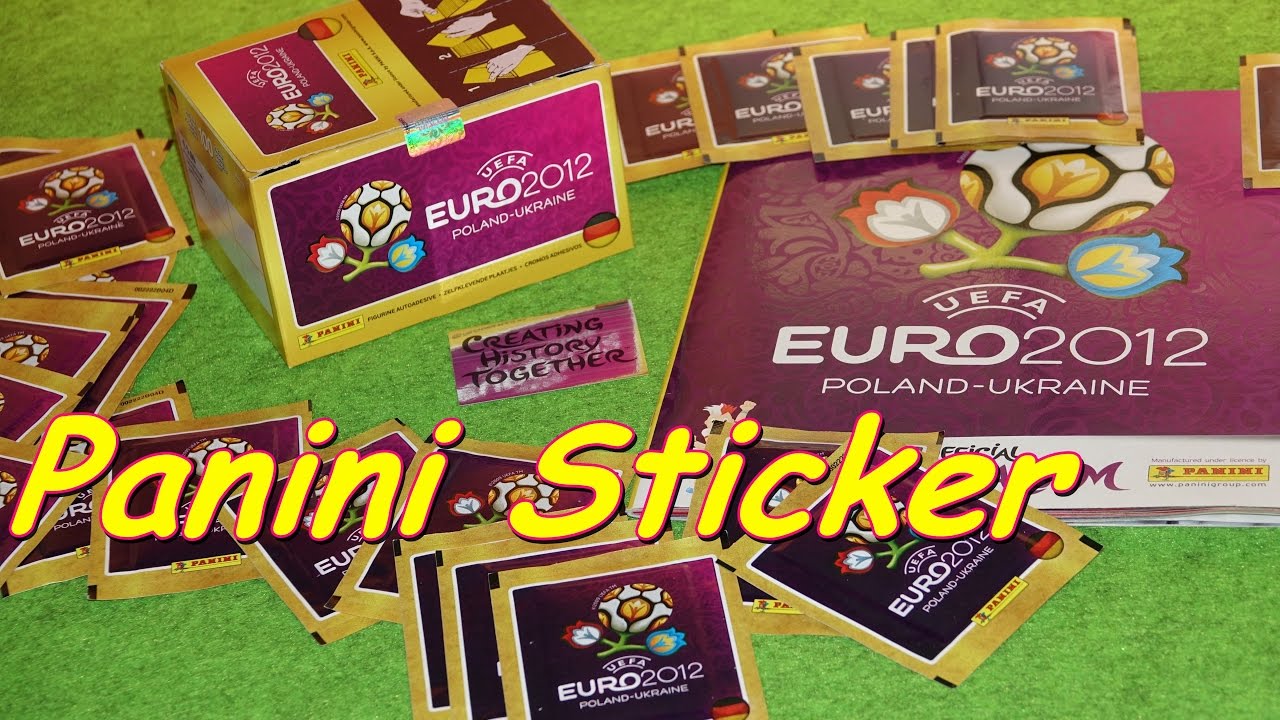 PANINI STICKER ALBUM UEFA EURO 2012 new Paninialbum unboxing sticker ...