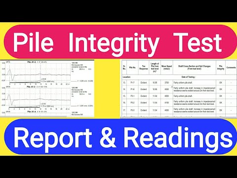 Pile Integrity Test Reading & Report • Step by Step Procedure • - YouTube