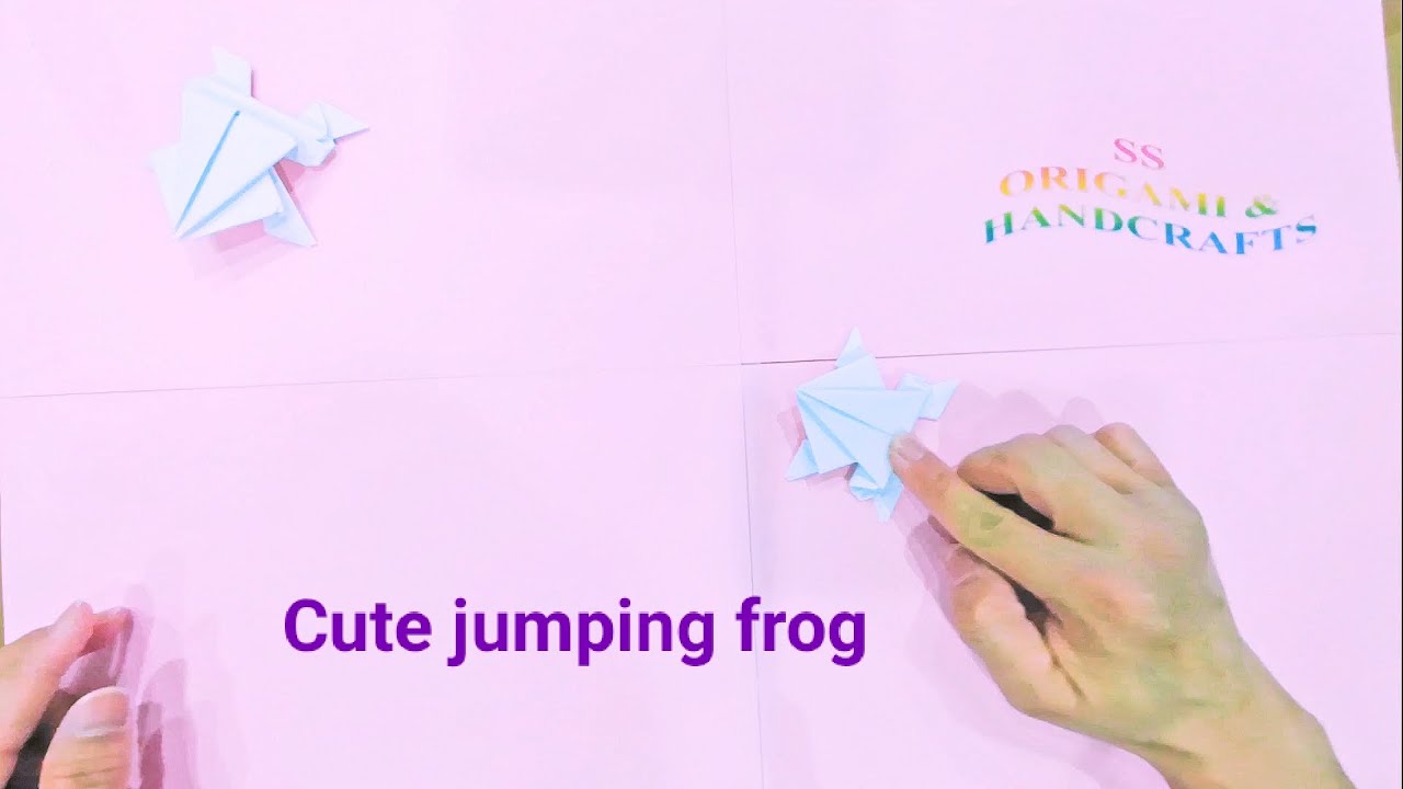 Origami paper frog - How easy and fast to fold a cute frog using A4 ...