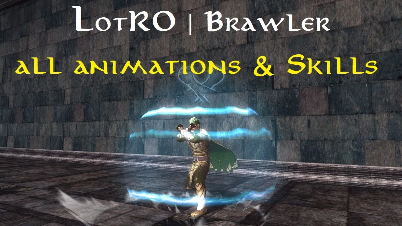 LotRO Beta: New Brawler Class - All Animations & Skills - YouTube