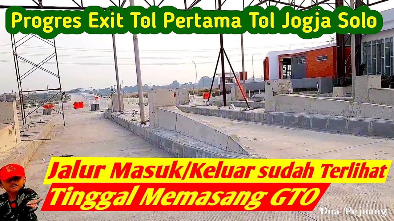 Jalur Masuk/Keluar Exit Tol Pertama Tol Jogja Solo sudah TERLIHAT ...