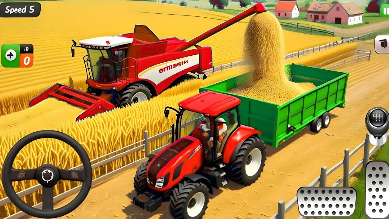 Real Cargo Tractor Farming Game || Simulator Tractor Farm Game ...