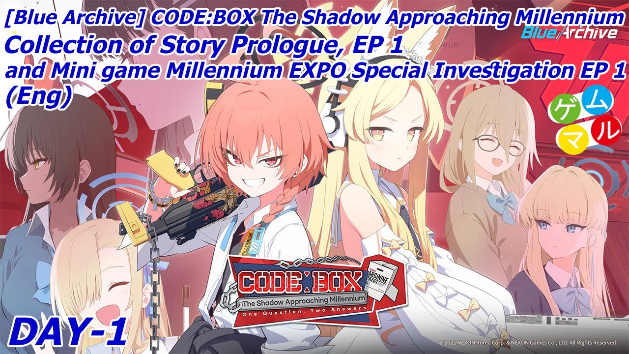 【Blue Archive】 CODE BOX Collection of Prologue, EP 1, Millennium EXPO ...