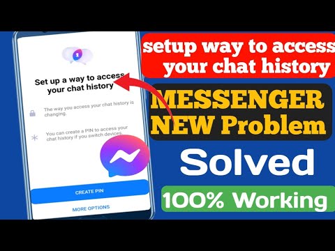 How to set up a way to access your chat history messenger | messenger ...