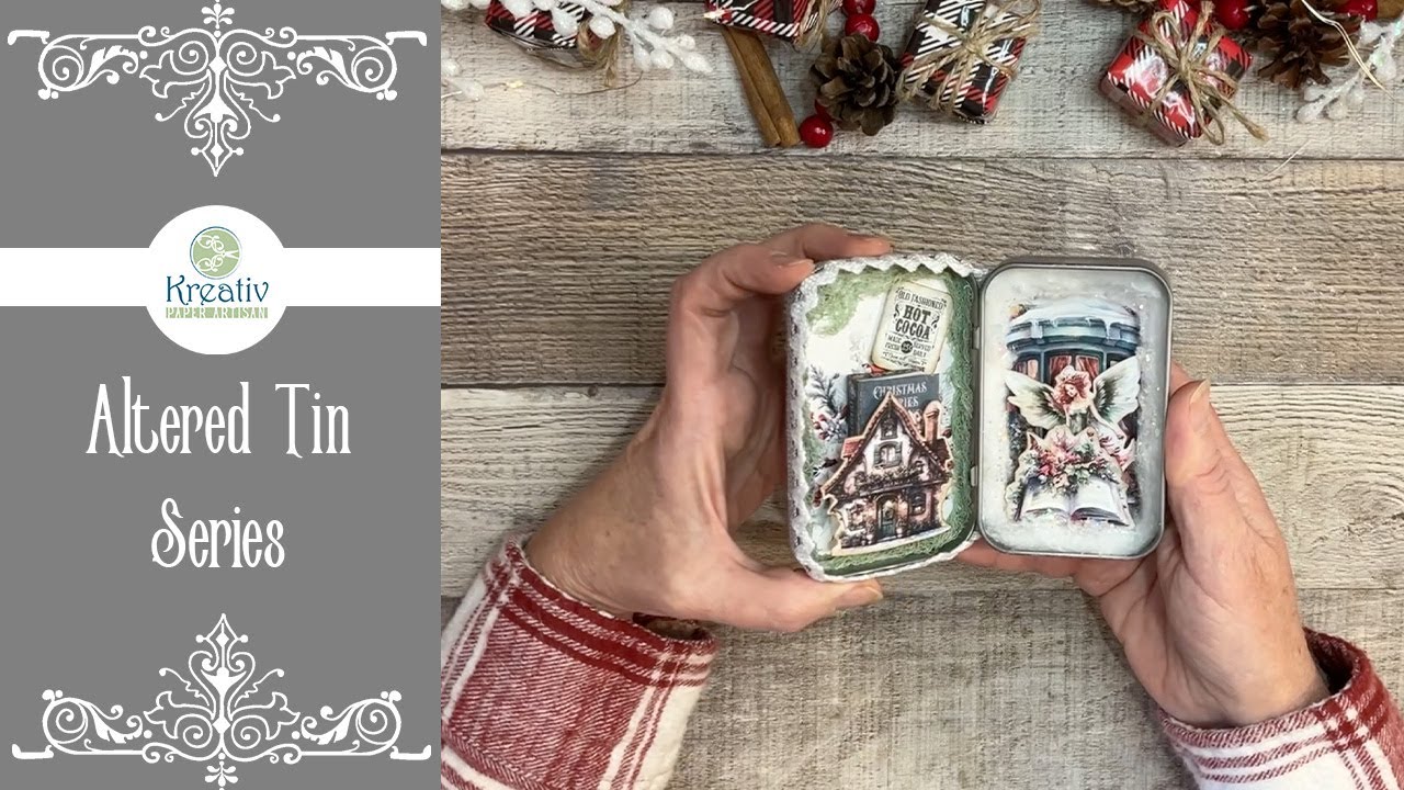 Altered Tin Series: Episode 1 - Christmas Fairy Tin - YouTube