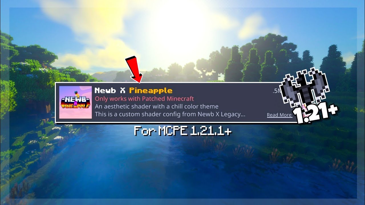 Newb X Pineapple Shader For Minecraft Pe 1.21.1 || Best Bsl Shader For ...