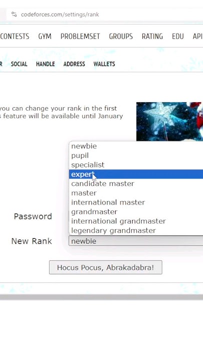 change your codeforces handle! - YouTube