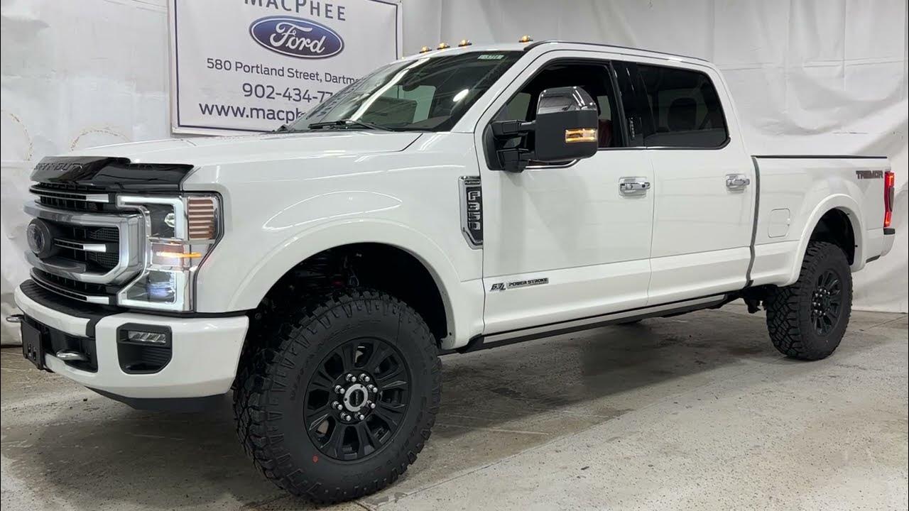$110K Truck! 2022 Ford F-350 Platinum TREMOR Package Review! Exterior, Interior, Tech! - YouTube
