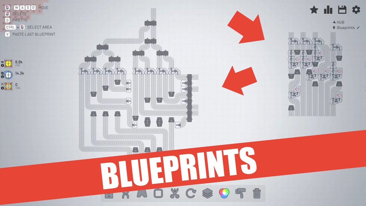 Creating BLUEPRINTS in Shapez - YouTube
