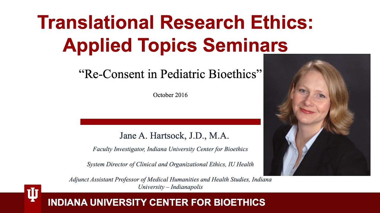 TREATs Talk: "Re-Consent in Pediatric Bioethics" - YouTube