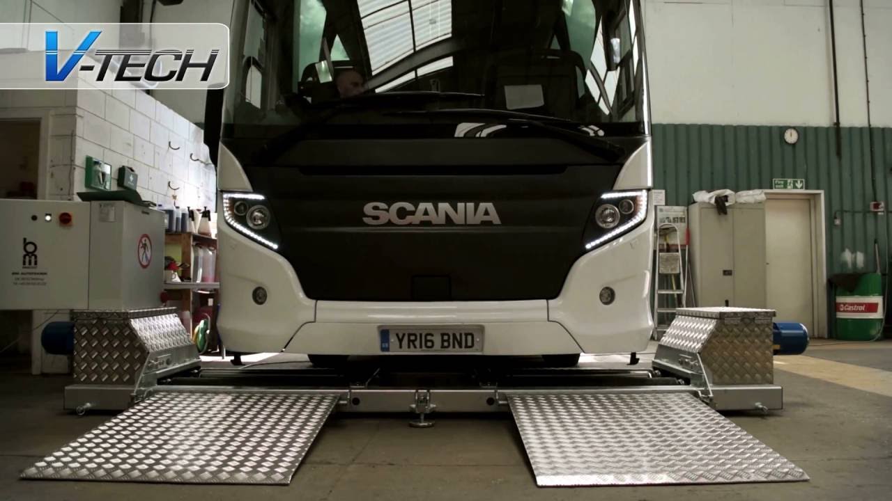 V-Tech - Mobile Brake Tester installation (BM 20200) - YouTube