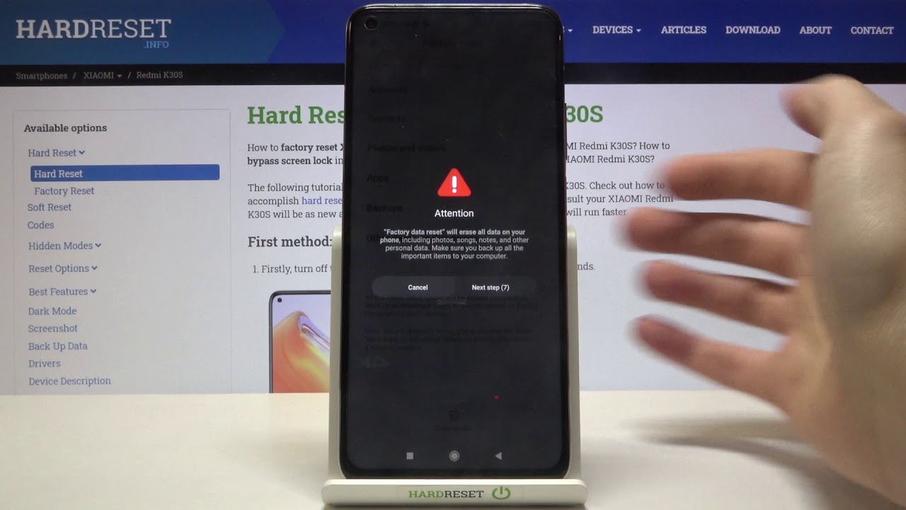 How to Factory Reset XIAOMI Redmi K30S - Hard Reset / Remove All ...