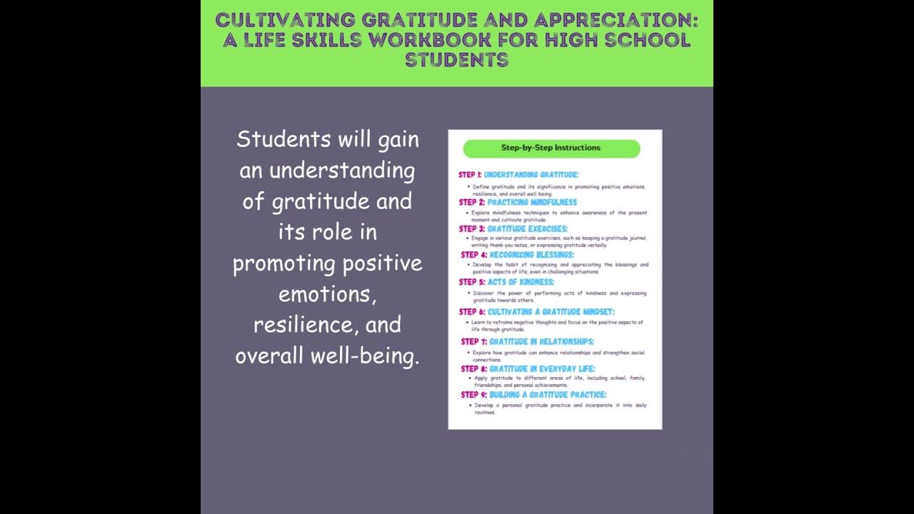Cultivating Gratitude and Appreciation - YouTube