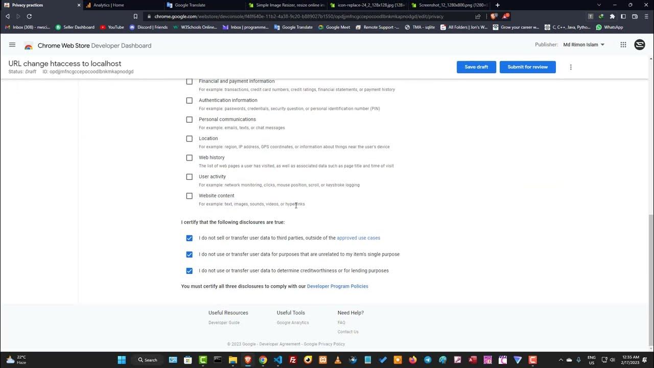 How to publish chrome extension on online | web store | @DeveloperRimon - YouTube