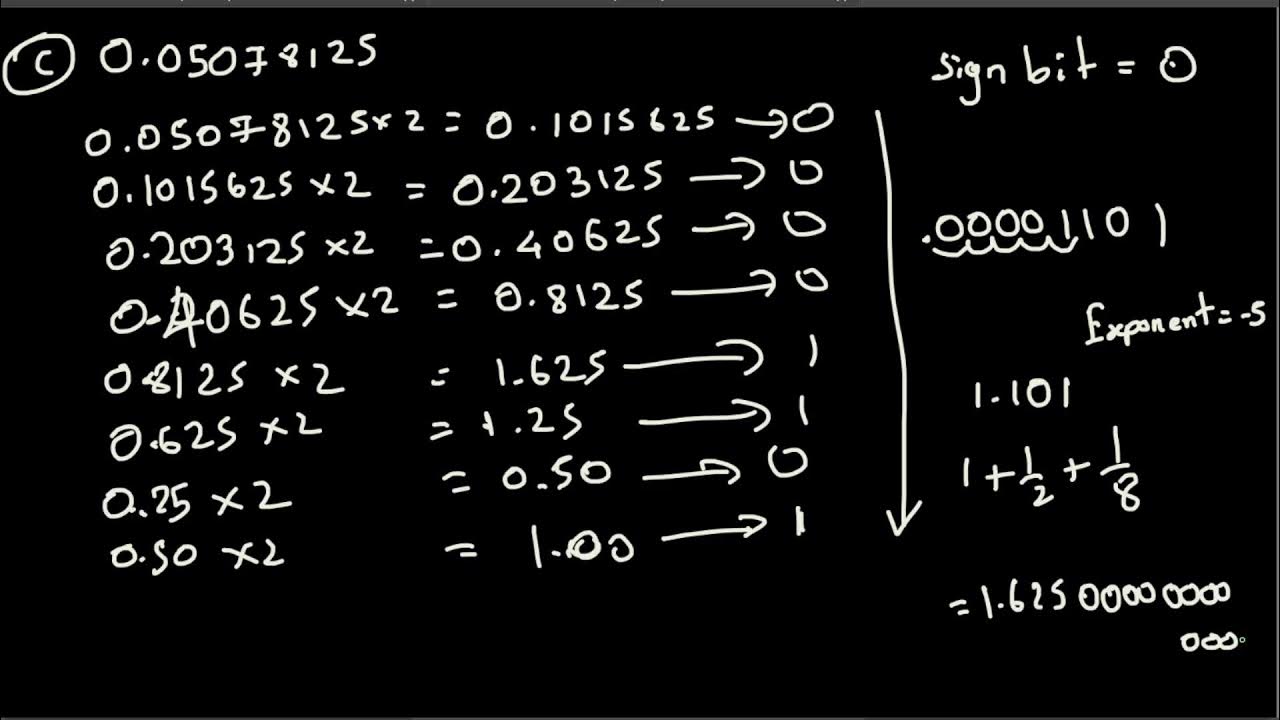 Q8. Determine the floating point sign bit (0 or 1), mantissa (in base ...