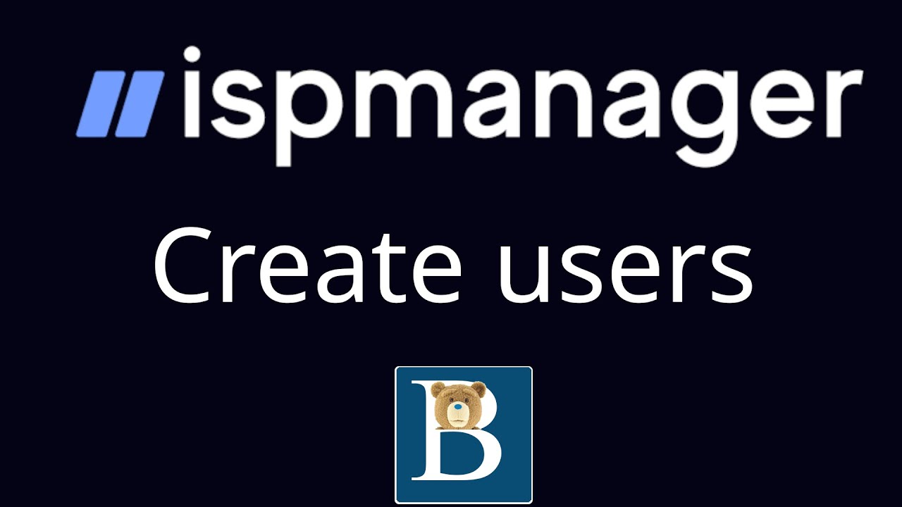 Ispmanager create a user and user template - YouTube