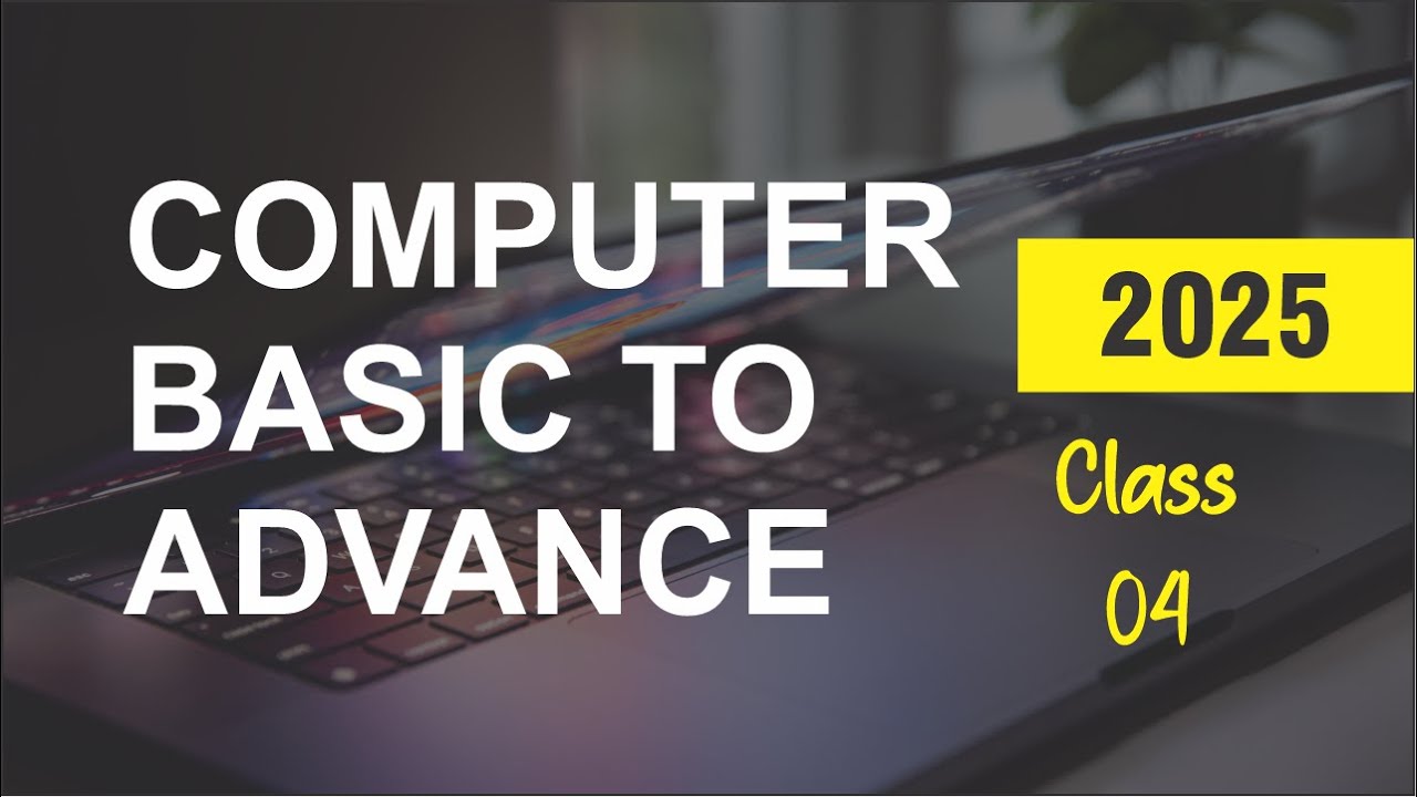 Computer Basics to Advanced - Class 4 | Taskbar, Task Manager & Disk ...