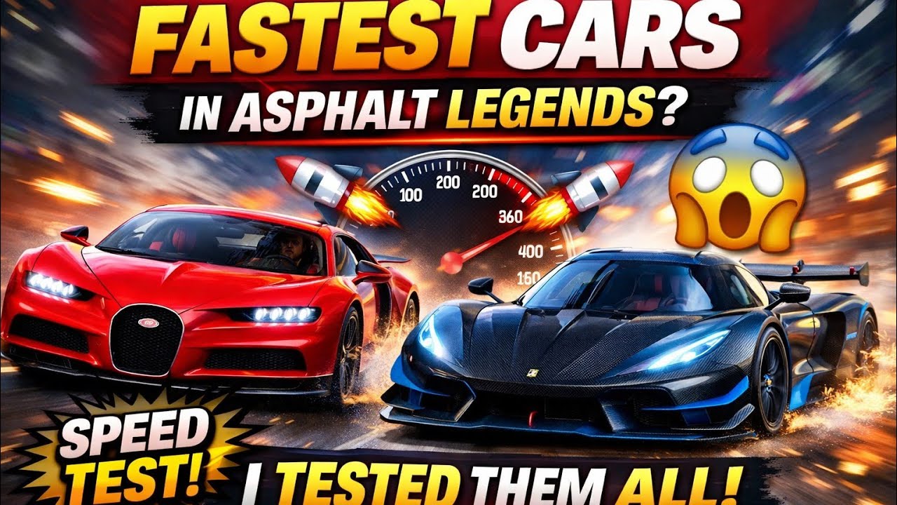 Fastest Cars in Asphalt Legends? I Tested Them ALL 🏎️💨 - YouTube