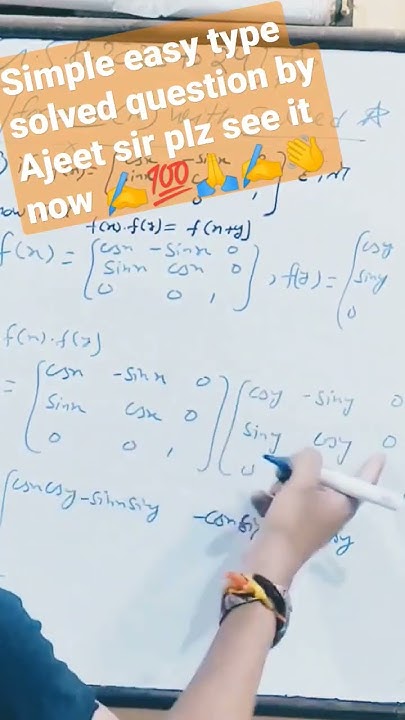 my new video class xii mathematics with simple easy type solved by Ajeet sir plz see now ⭐🙏📝👋 ️ ...