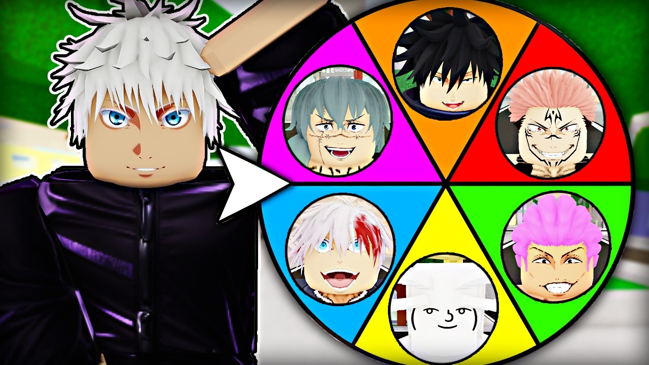 RANDOM WHEEL Decides My CHARACTER in Jujutsu Shenanigans - YouTube