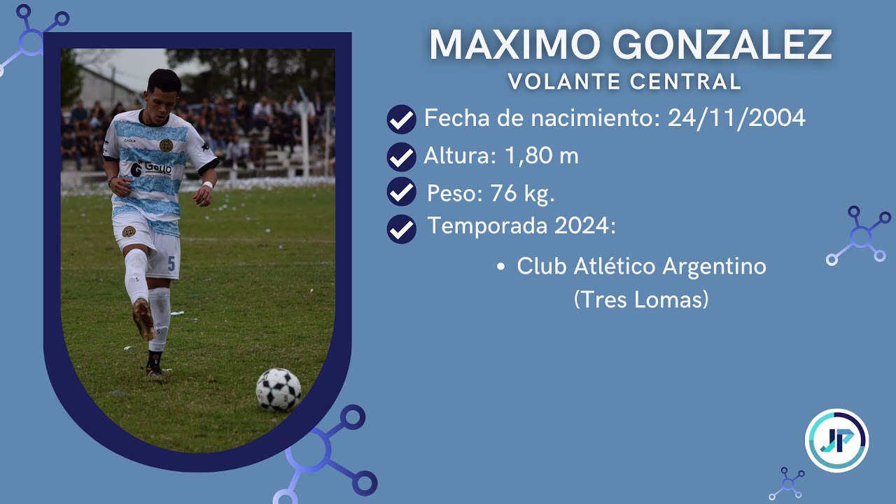 Máximo González - Argentino de Tres Lomas | 2024 - YouTube