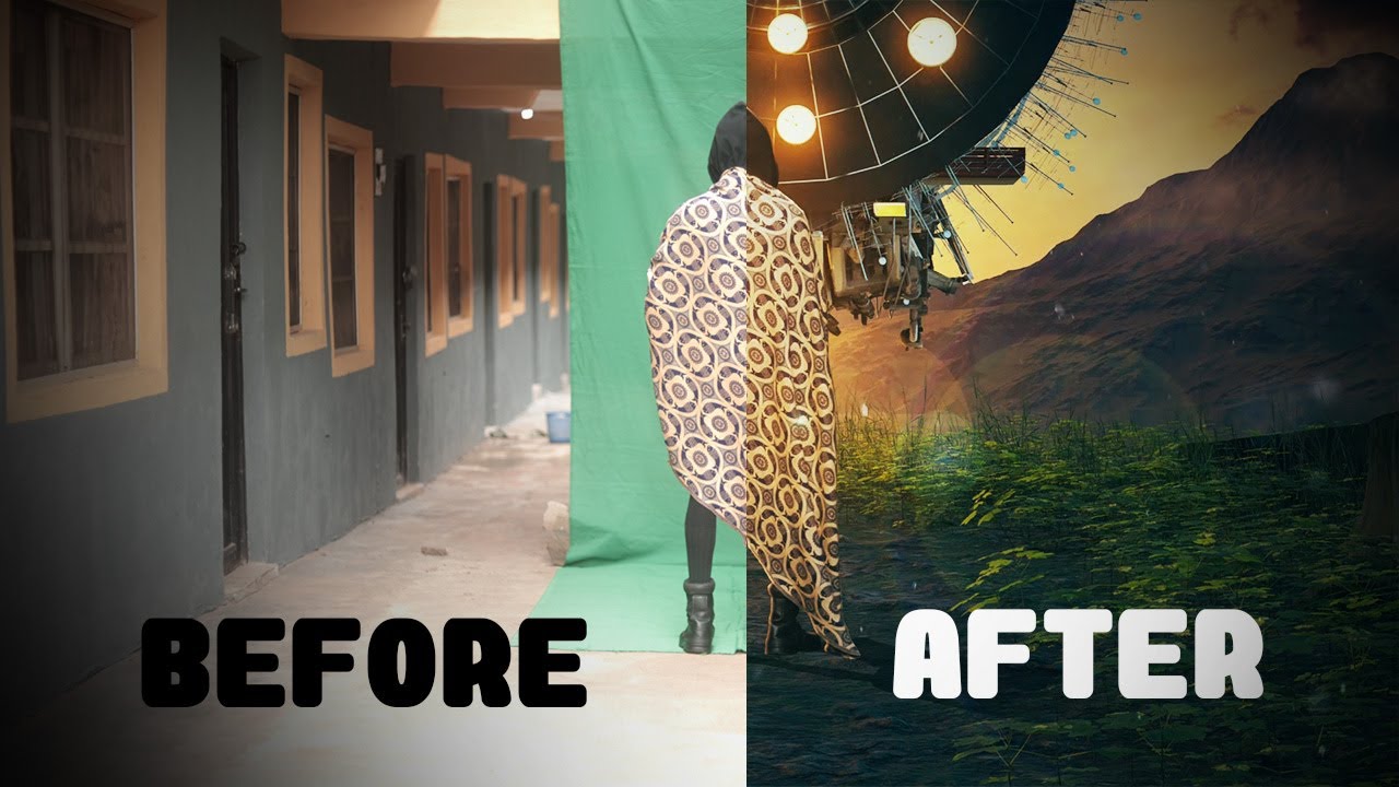 VFX before and after transition shot breakdown - YouTube