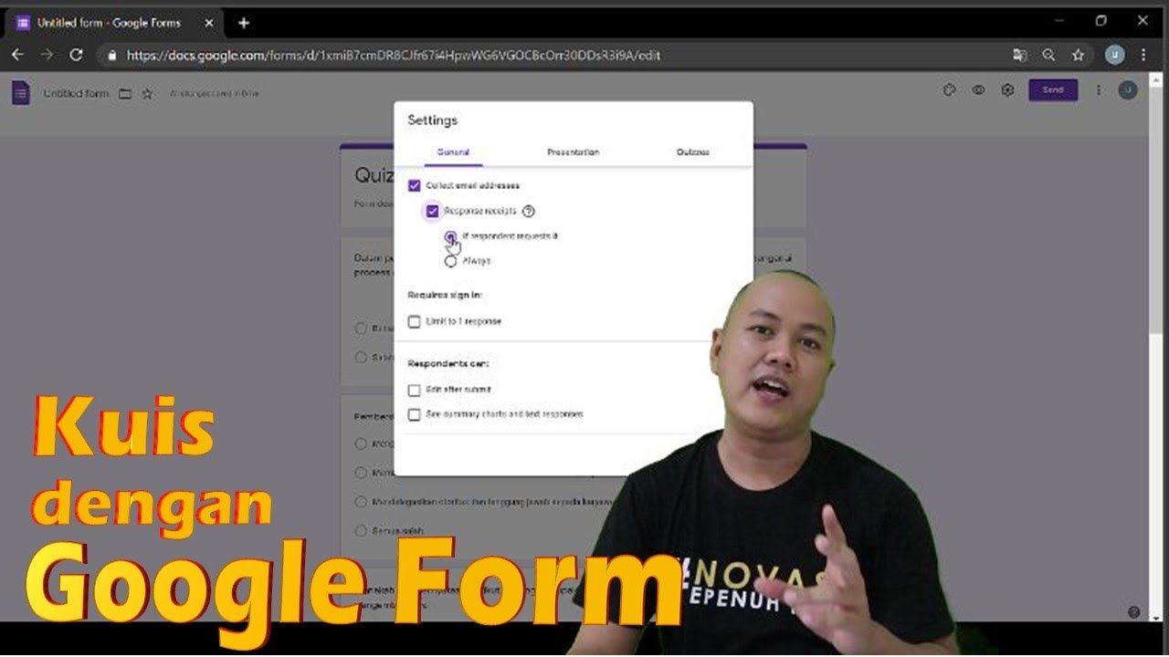 Membuat kuis dan score dengan google form. 10 menit langsung mahir ...