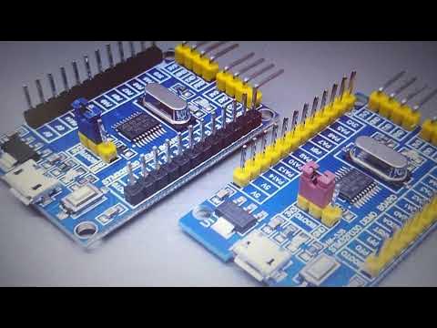 stm32f030f4p6 leds blink - YouTube